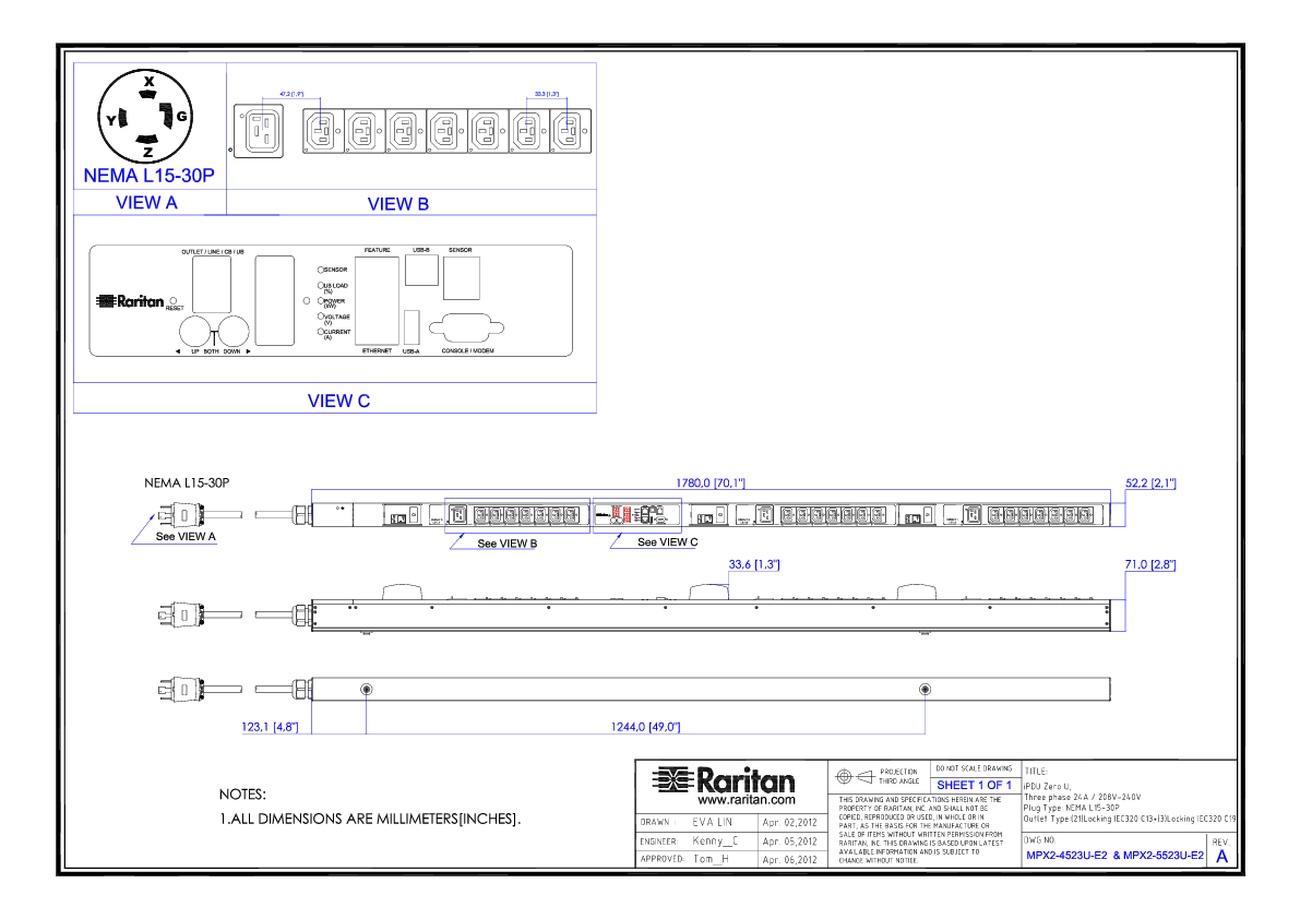 Rack PDU | PX2-4523U-E2 | Product Selector - Raritan