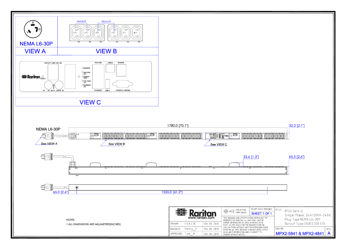 Rack PDU | PX2-5841 | Product Selector - Raritan