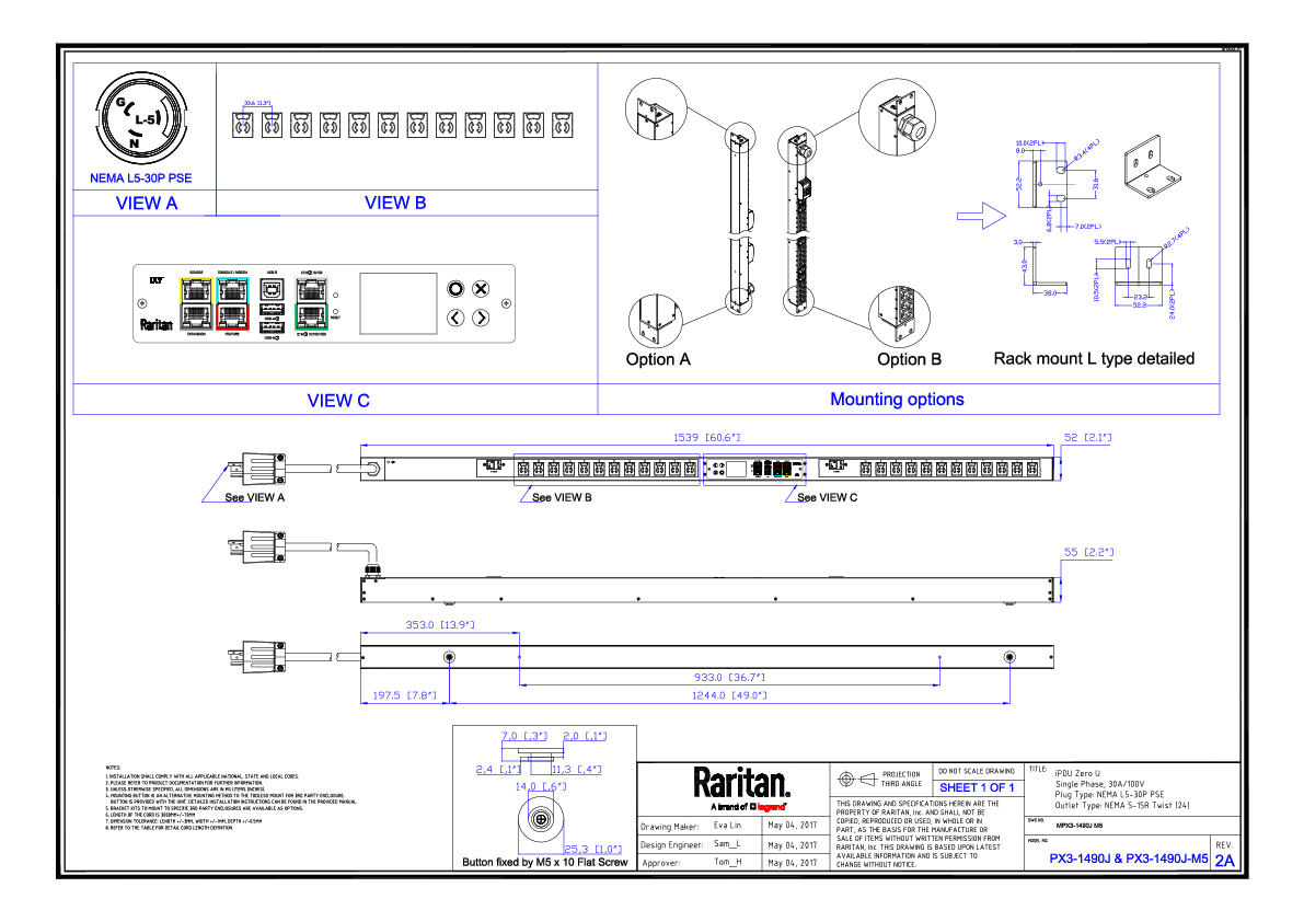 Rack PDU | PX3-1490J | Product Selector - Raritan