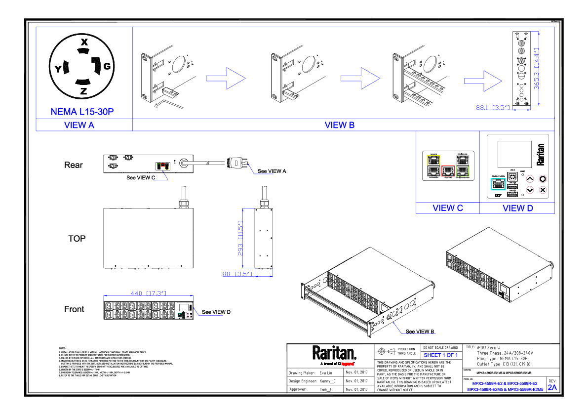 Rack PDU | PX3-4599R-E2 | Product Selector - Raritan