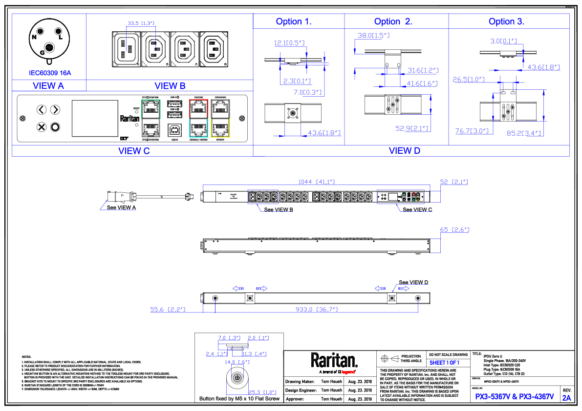 Rack PDU | PX3-5367V | Product Selector - Raritan