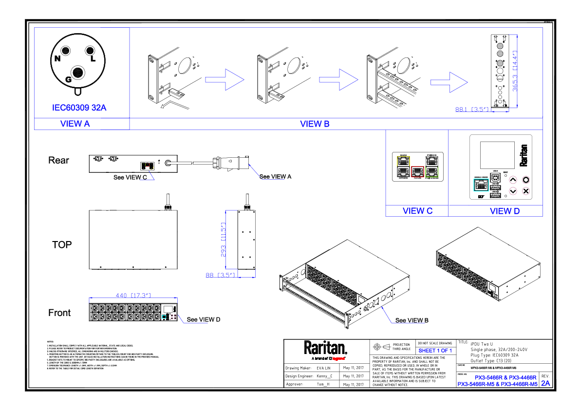 Rack PDU | PX3-5466R | Product Selector - Raritan